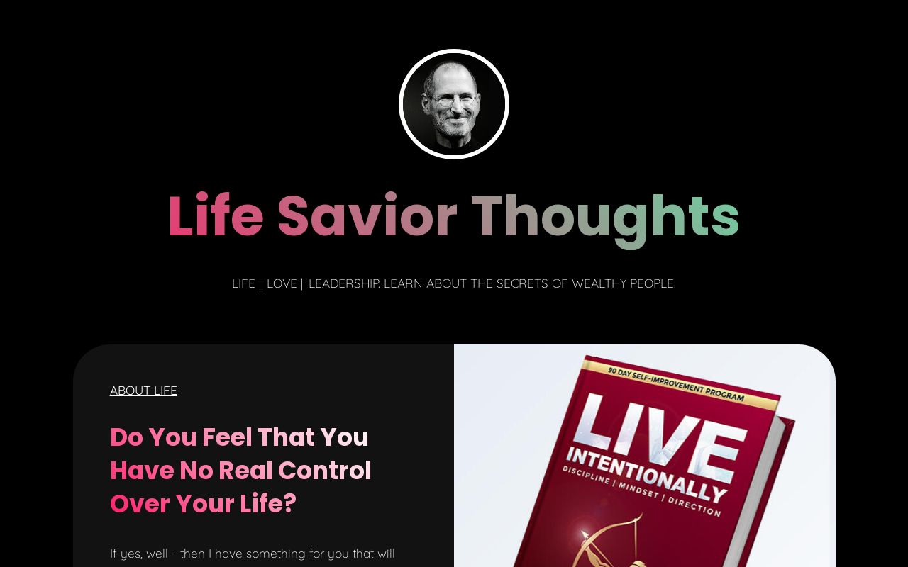 Life Savior Thoughts